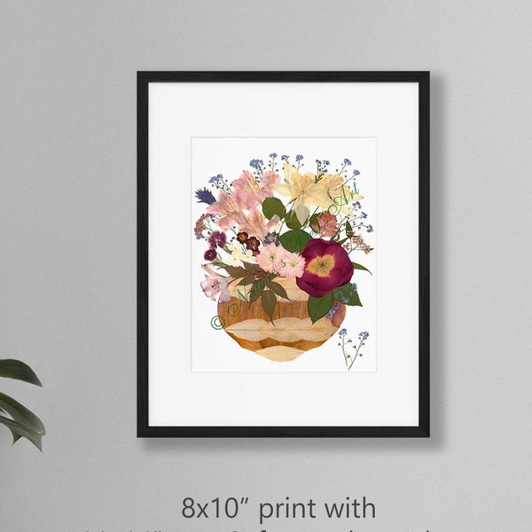 Pressed Flower Art - Etsy