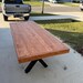 Custom Rustic Farmhouse Dining Table – Solid Wood Pine Table With Matte ...