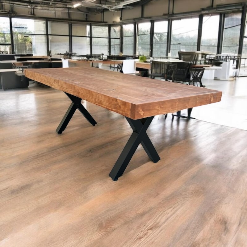 Rustic Wood Dining Table - Etsy