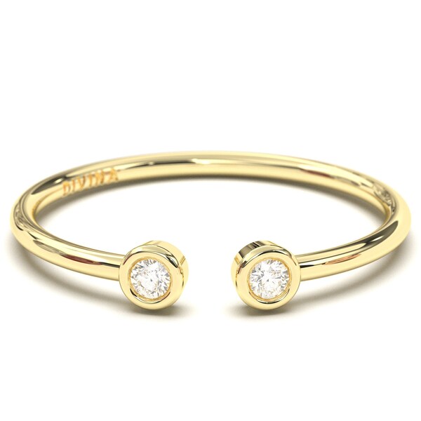 Simple Diamond Ring - Etsy