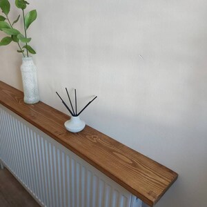 Wooden Console Table Shelf Brackets Rustic Reclaimed Wood Shelves ...