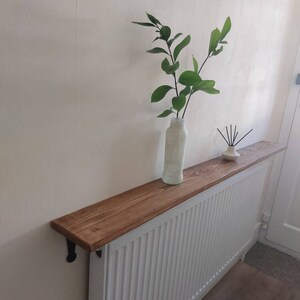 Wooden Console Table Shelf Brackets Rustic Reclaimed Wood Shelves ...