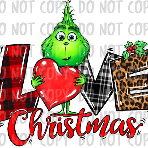 Resting Grinch Face Sublimation Transfer Ready to Press | Etsy