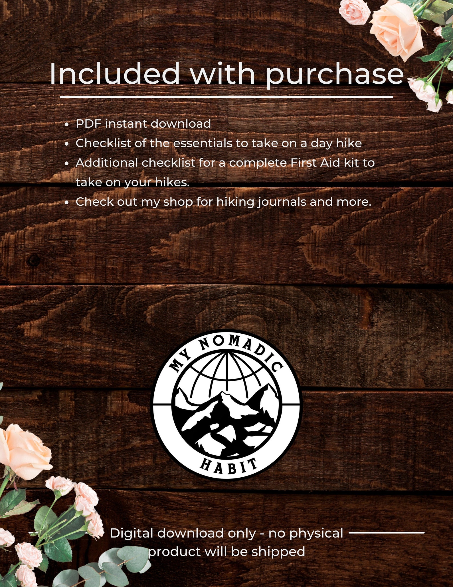 Day Hike Packing List | Printable Packing Checklist | First Aid Kit ...