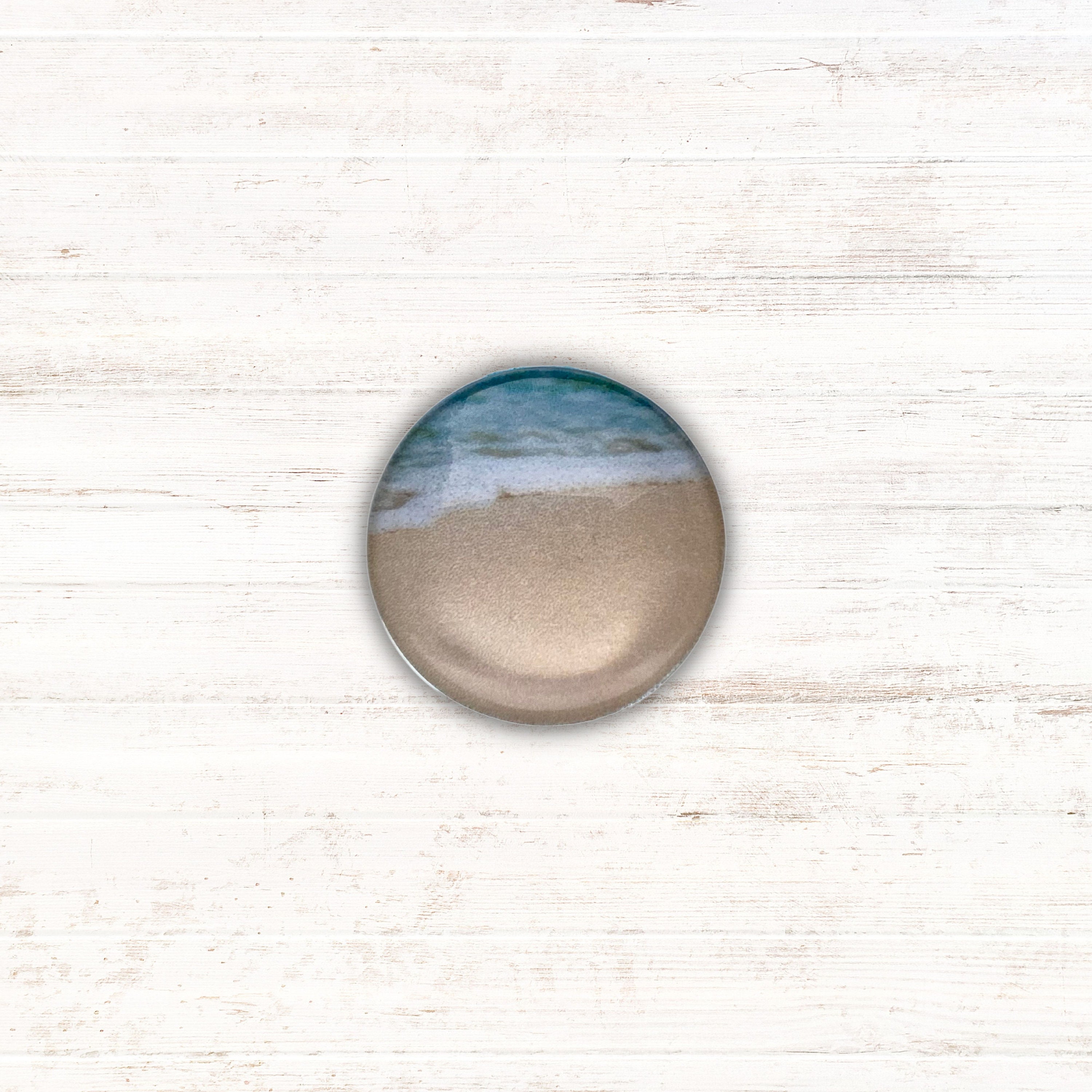 Set of 6 Beach Magnets, Glass Sand & Sea Gifts, Ocean Fridge Magnets ...