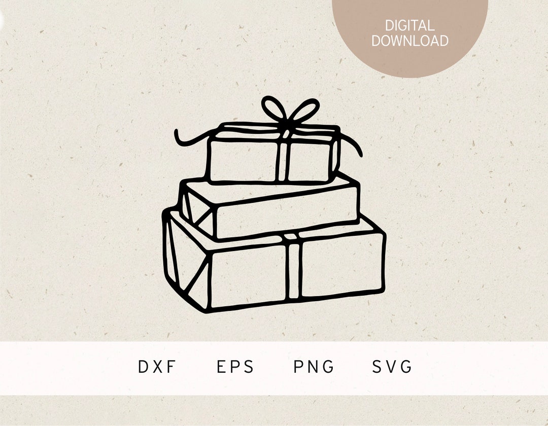 Plotter File | Gift Stack | SVG | DXF | PNG | Eps | Birthday Party ...