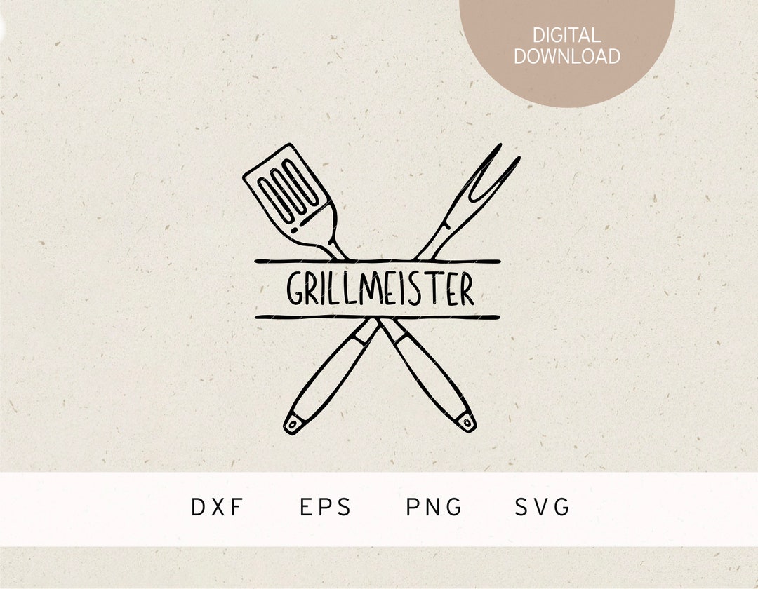 Plotter File | Grillmeister | SVG | DXF | PNG | Eps | Grill Cutlery ...