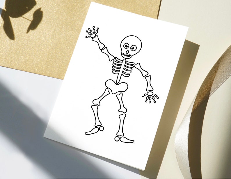 Plotter File Skeleton SVG DXF PNG Eps Halloween - Etsy