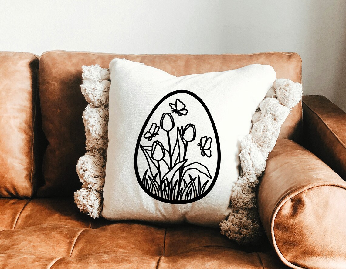 Plotter File Easter Egg SVG DXF PNG Eps Hello - Etsy