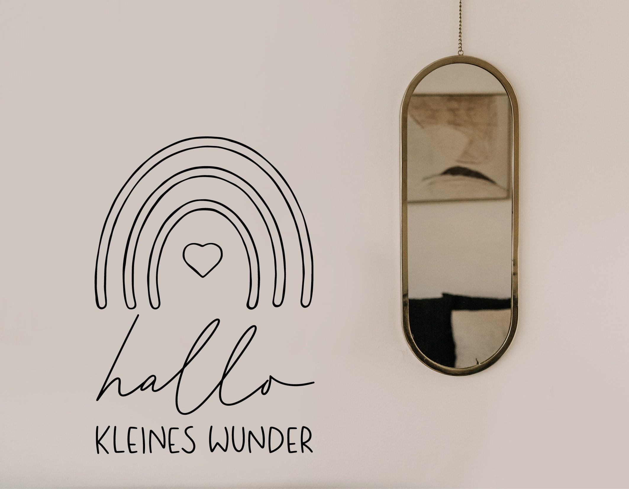 Plotterdatei Hallo kleines Wunder Regenbogen SVG DXF - Etsy.de