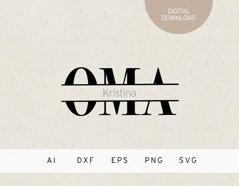 Plotterdatei Oma SVG DXF PNG Ai Eps Silhouette - Etsy.de