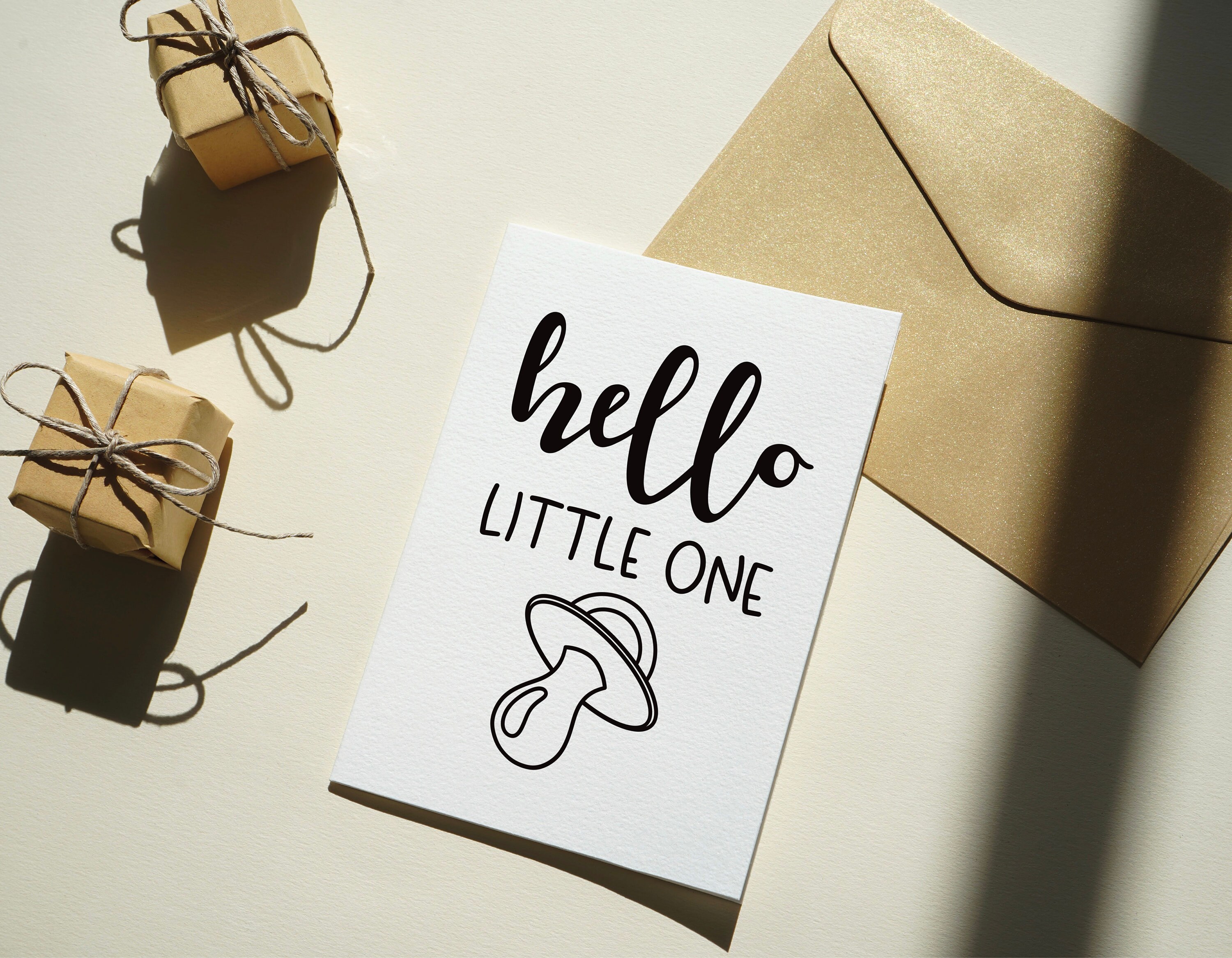 Plotter File Hello Little One SVG DXF PNG Eps Baby - Etsy