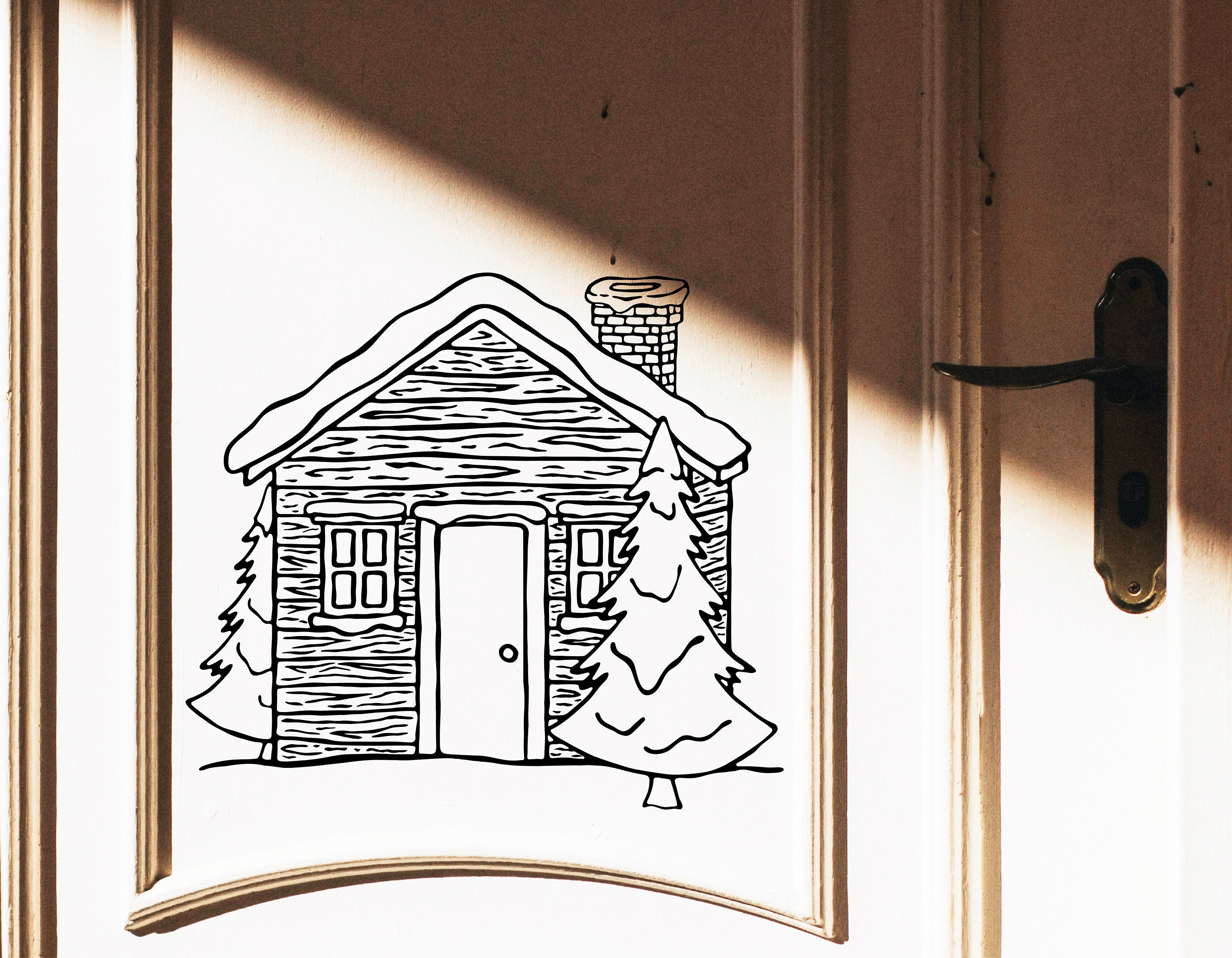 Plotter File Forest House Fir Trees SVG DXF PNG Ai - Etsy