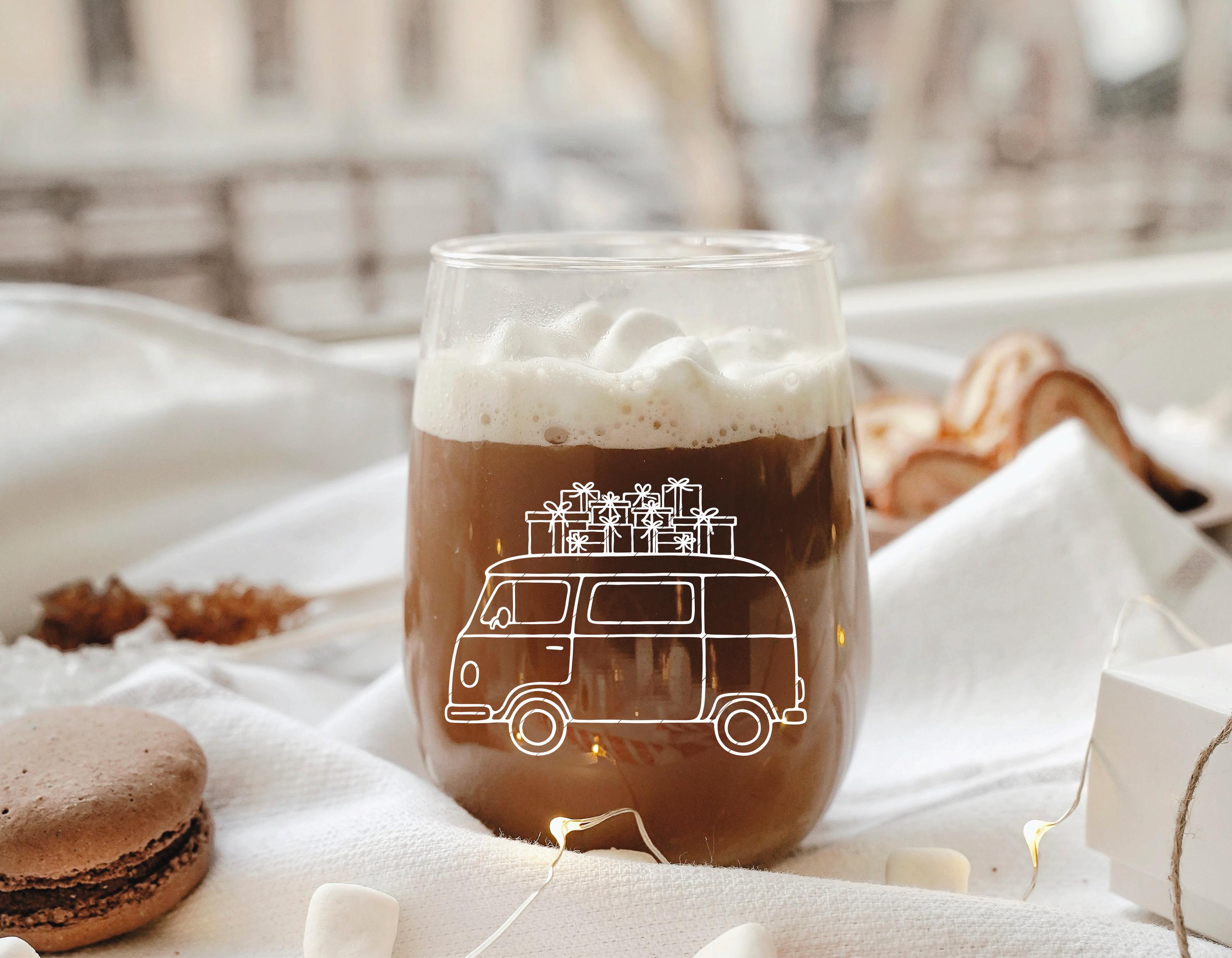 Plotter File | Retro Van With Gifts | SVG | DXF | PNG | Eps | Christmas ...