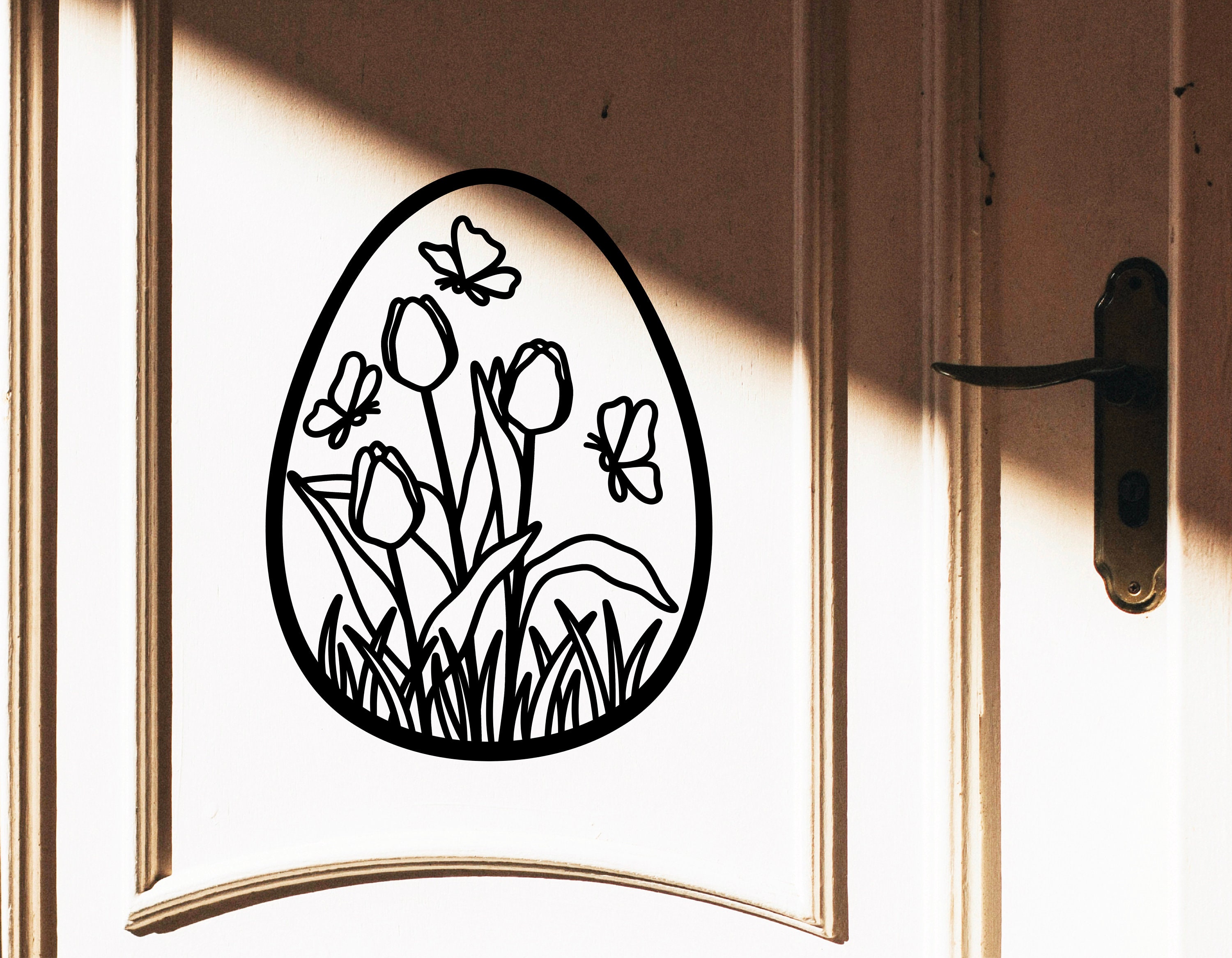 Plotter File Easter Egg SVG DXF PNG Eps Hello - Etsy