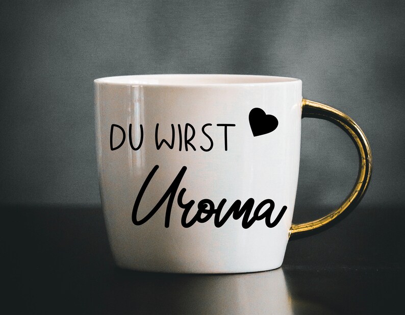 Plotterdatei | du wirst Uroma | SVG | DXF | PNG | Eps | Geburt | Baby ...