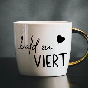 Plotterdatei | bald zu viert | SVG | DXF | PNG | Eps | Schwangerschaft ...