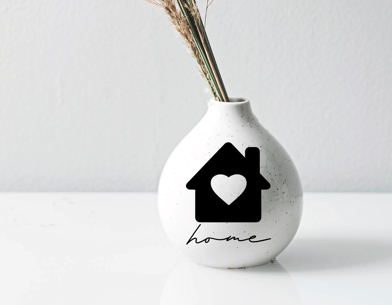 Plotter File Home House With Heart Home SVG DXF - Etsy