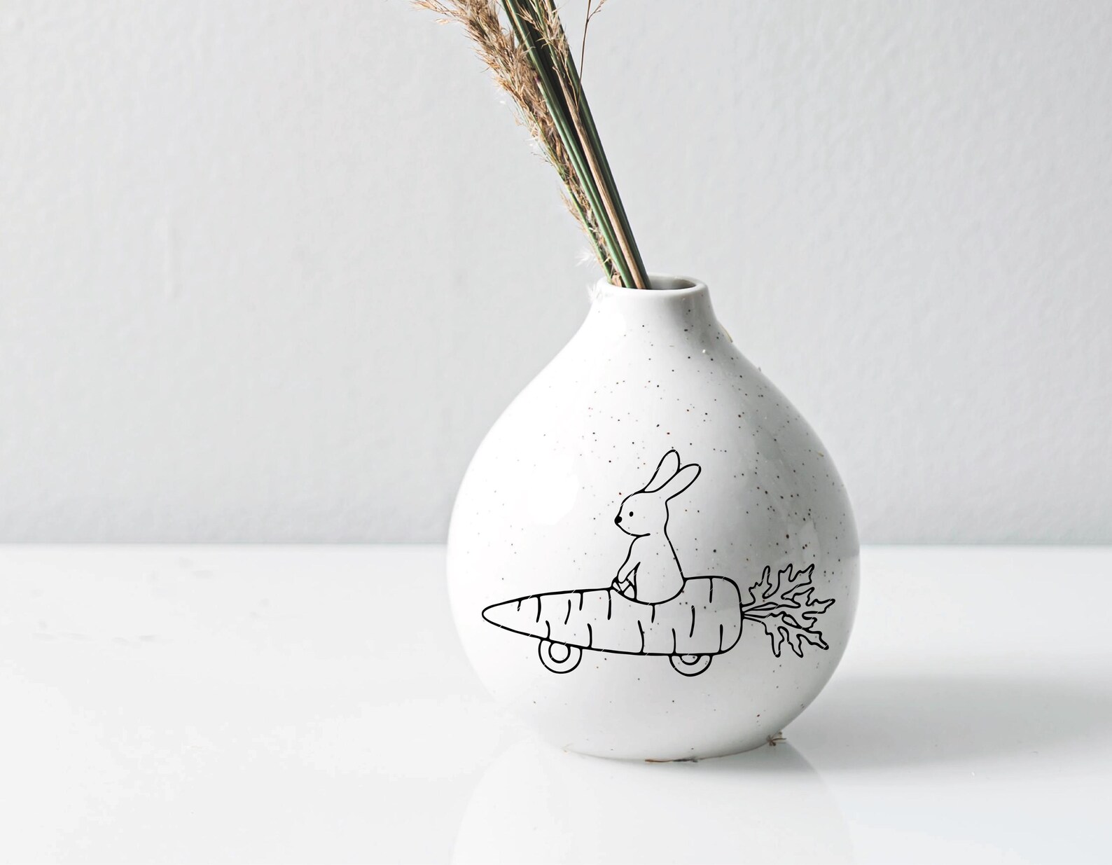Plotter File | Bunny Rides in Carrot Car | SVG | DXF | PNG | Eps ...