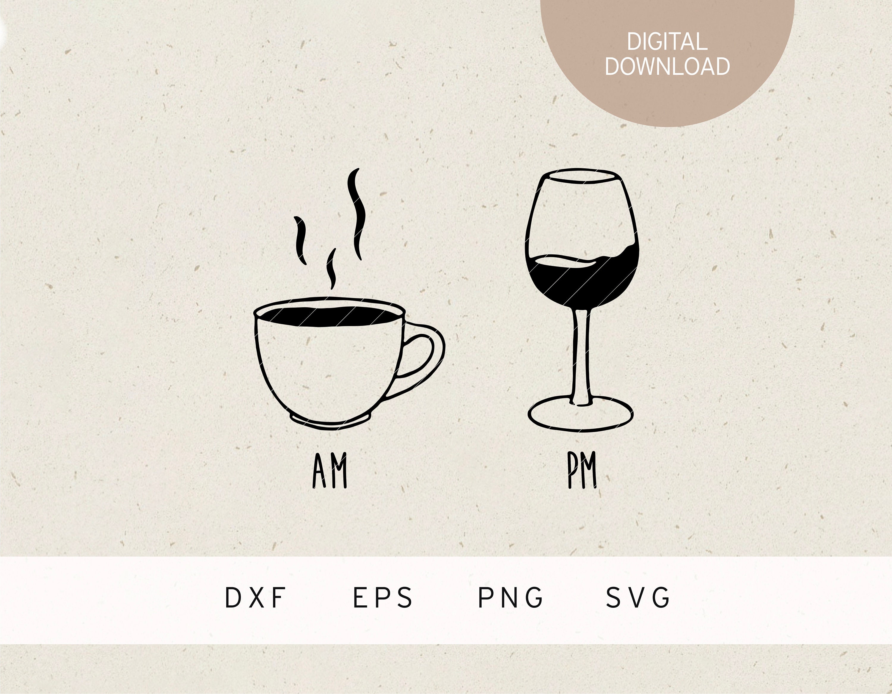 Plotterdatei | Kaffee | Wein | SVG | DXF | PNG | Eps | Weinliebe | Alkohol | Genuss | Prost ...