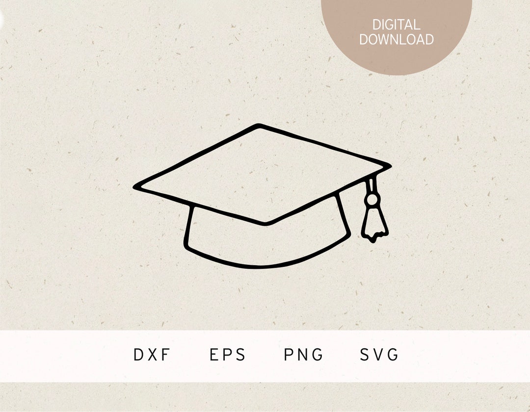 Plotter File | Graduation Cap | SVG | DXF | PNG | Eps | University ...