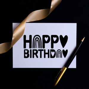 Plotterdatei | Happy Birthday | Schriftzug | SVG | DXF | PNG | Eps | Geburtstag | Party | Feier ...