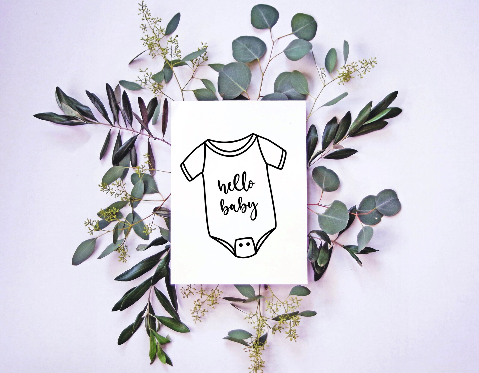 Plotter File Baby Body Hello Baby SVG DXF PNG Eps - Etsy