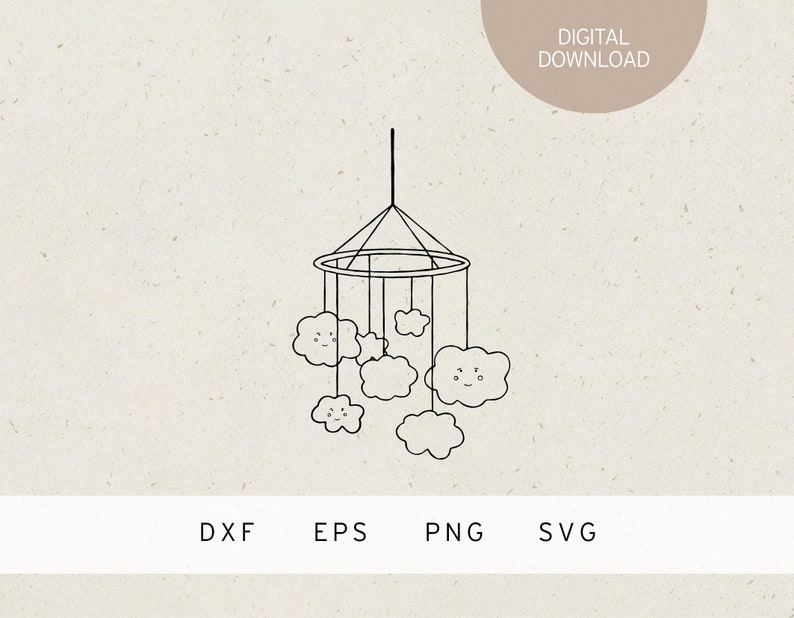 Plotter File Cloud Mobile SVG DXF PNG Eps - Etsy