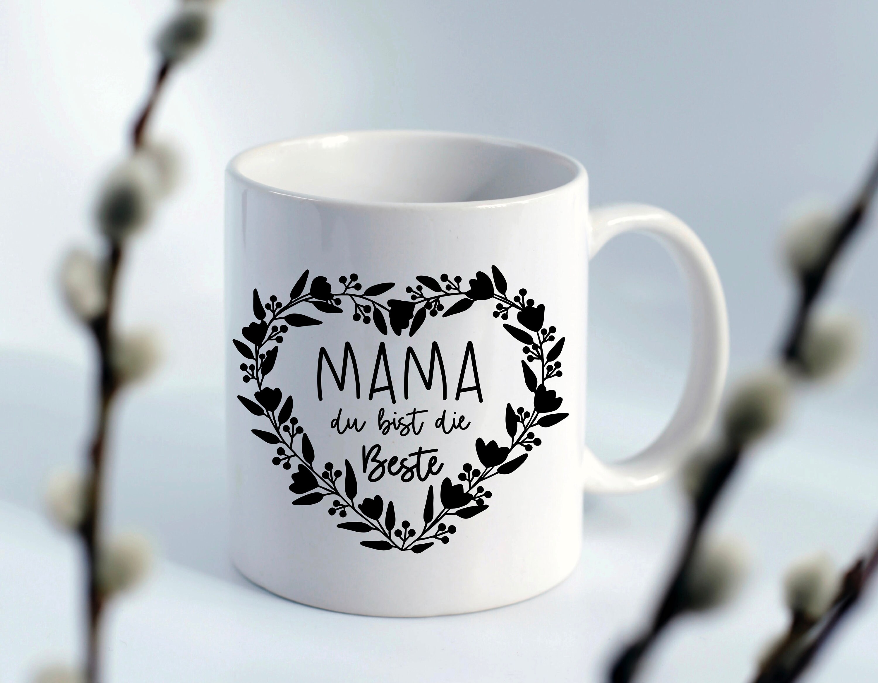 Plotter File Mama Du Bist Die Beste SVG DXF PNG Eps - Etsy