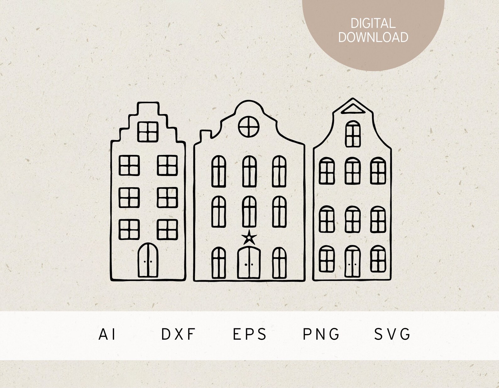 Plotter Files Christmas Houses SVG DXF PNG Ai Eps - Etsy