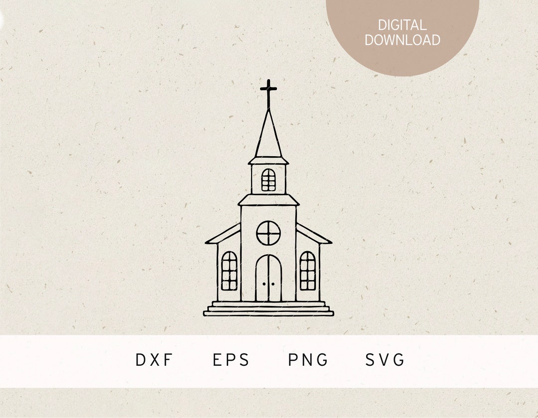 Plotter File | Church | SVG | DXF | PNG | Eps | Religion | Christianity ...