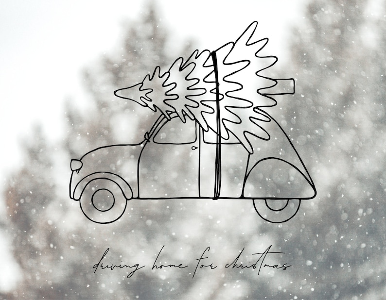 Plotterdatei Weihnachtsauto SVG DXF PNG Ai Eps - Etsy.de