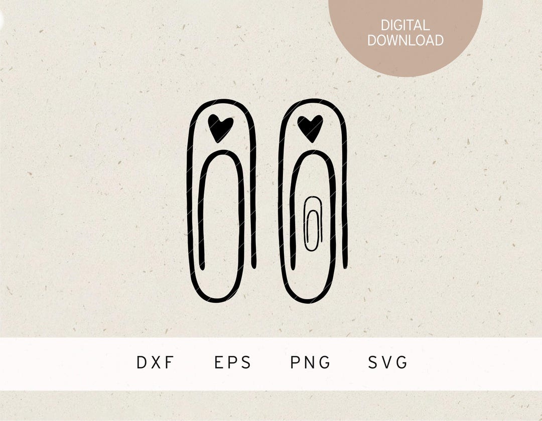 Plotter File | Paperclips | Pregnant | SVG | DXF | PNG | Eps ...