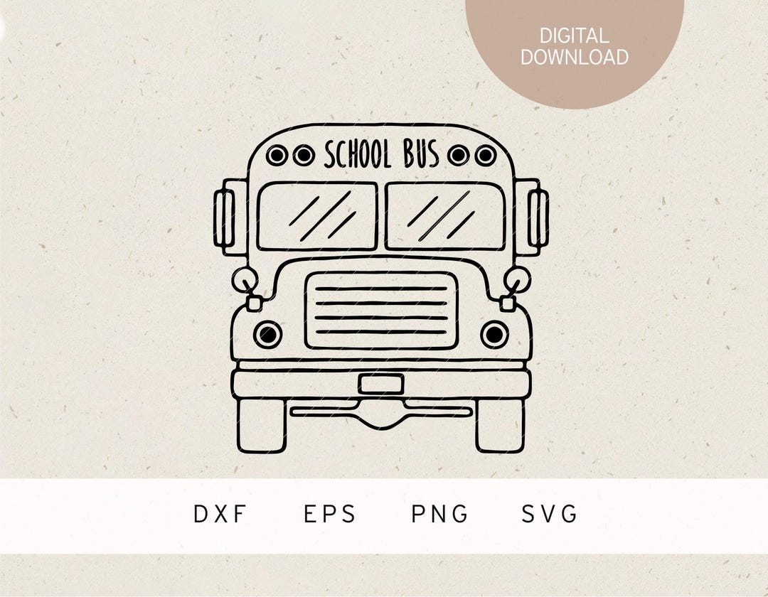 Plotter File | American School Bus | SVG | DXF | PNG | Eps | School ...