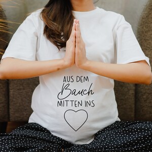 Plotterdatei | aus dem Bauch mitten ins Herz | SVG | DXF | PNG | Eps | Baby | Mama ...