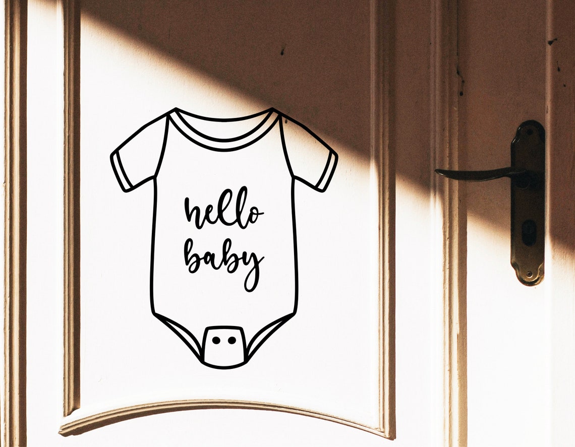 Plotter File Baby Body Hello Baby SVG DXF PNG Eps - Etsy