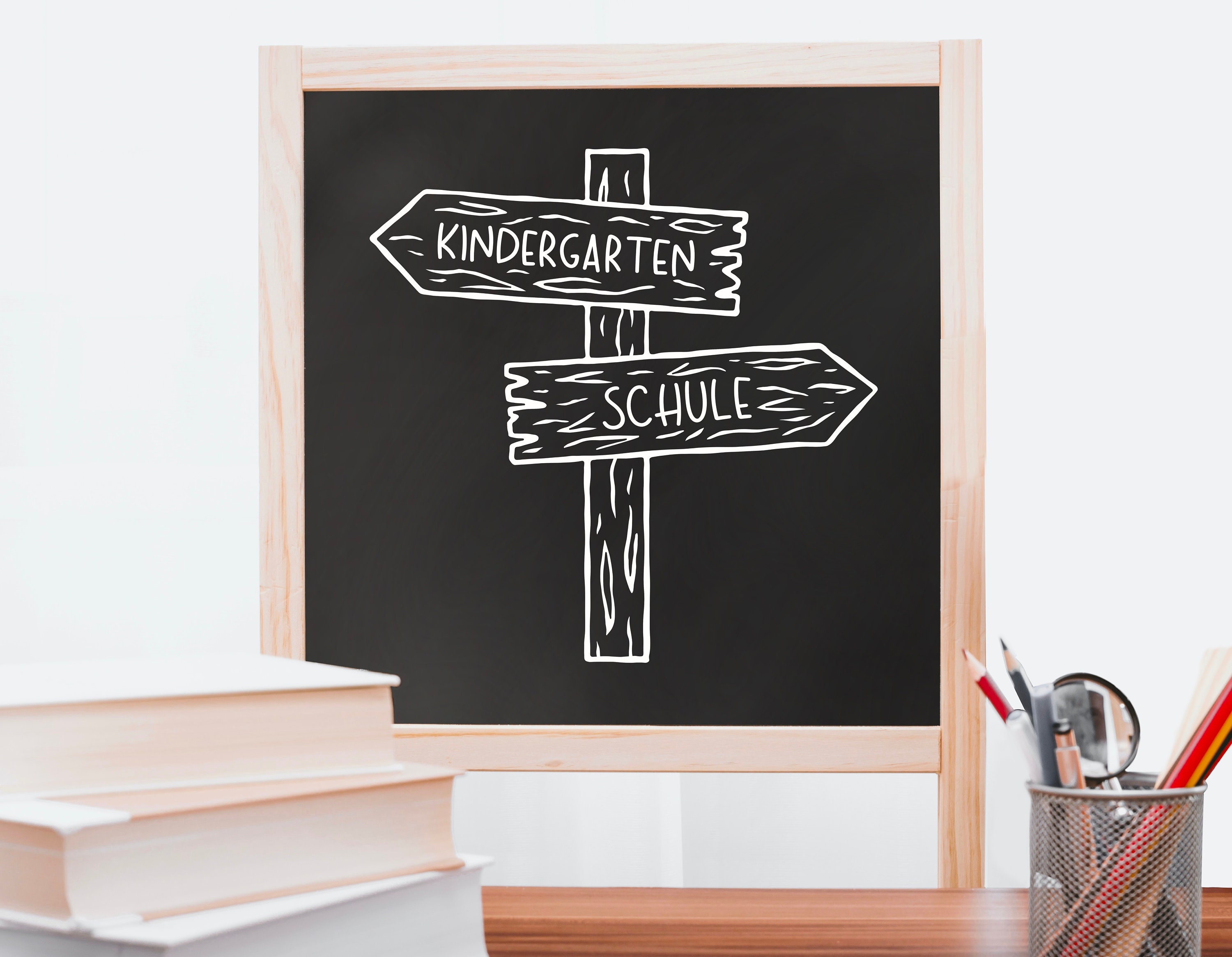Plotter File | Signpost | Kindergarten | Schule | SVG | DXF | PNG | Eps ...