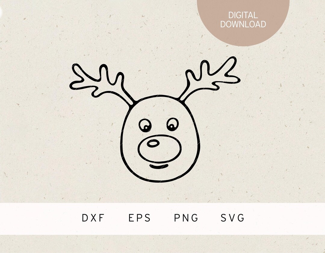 Plotterdatei | Rentier | SVG | DXF | PNG | Eps | Weihnachten | Winter | Advent | Geschenk ...