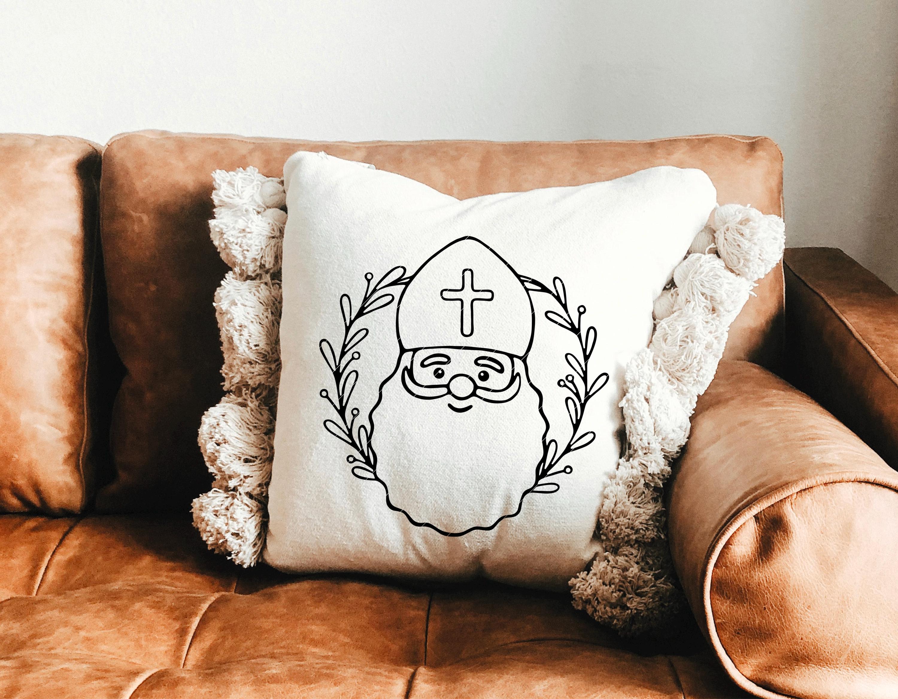 Plotterdatei | Nikolaus mit Kranz | SVG | DXF | PNG | Eps ...