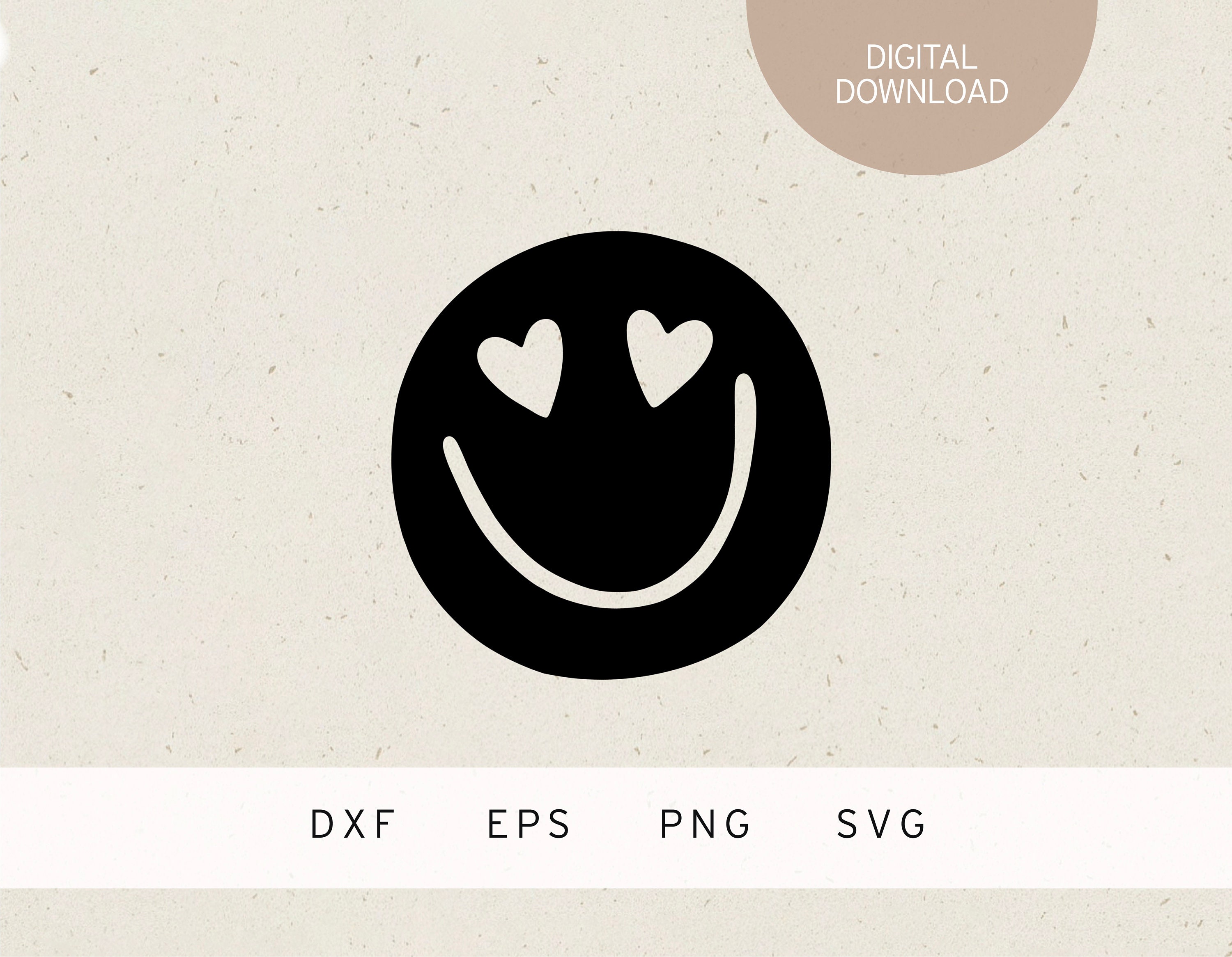 Plotter File | Smiley | Hearts | SVG | DXF | PNG | Eps | Friendship ...
