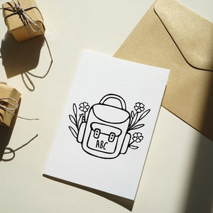 Plotter File | School Bag | Flowers | SVG | DXF | PNG | Eps | School ...