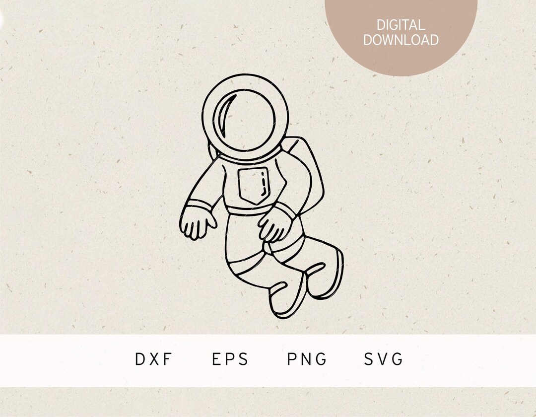 Plotter File | Astronaut | SVG | DXF | PNG | Eps | Spaceship | Space ...