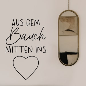 Plotterdatei | aus dem Bauch mitten ins Herz | SVG | DXF | PNG | Eps | Baby | Mama ...