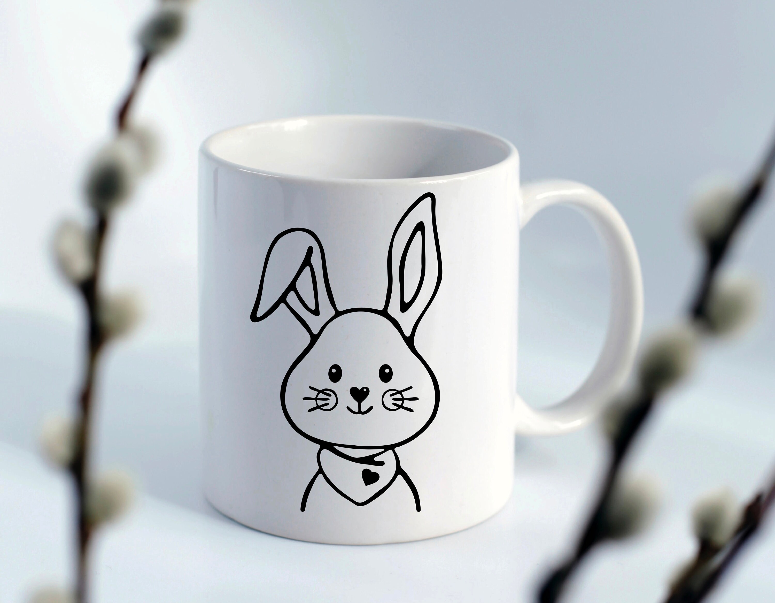 Plotterdatei | Hase mit Halstuch | SVG | DXF | PNG | Eps | Tiere ...