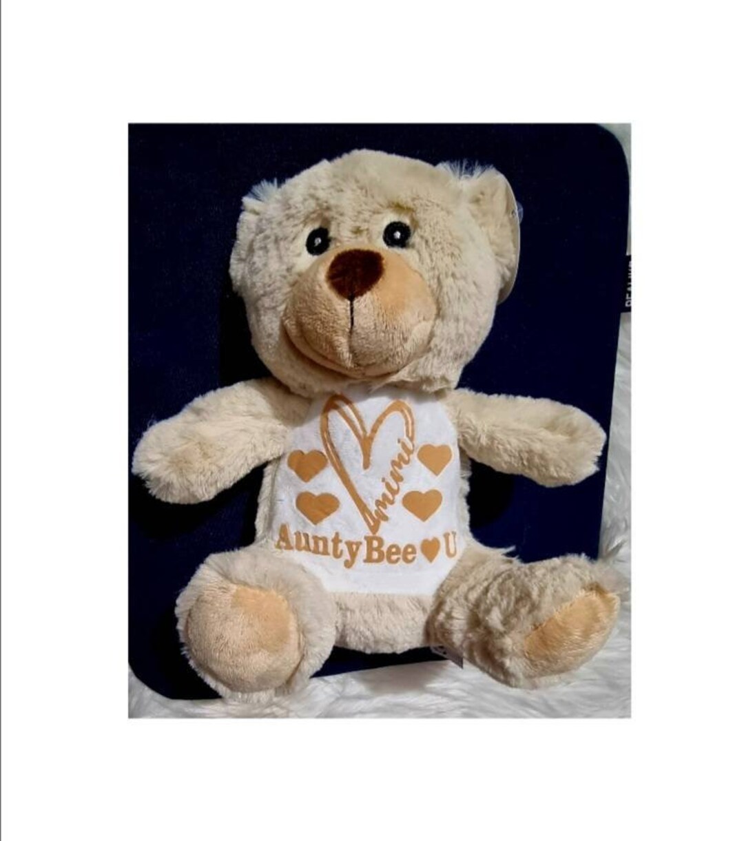 Personalised Soft Plush Teddy Bear With Heart Couple Teddy Bear ...