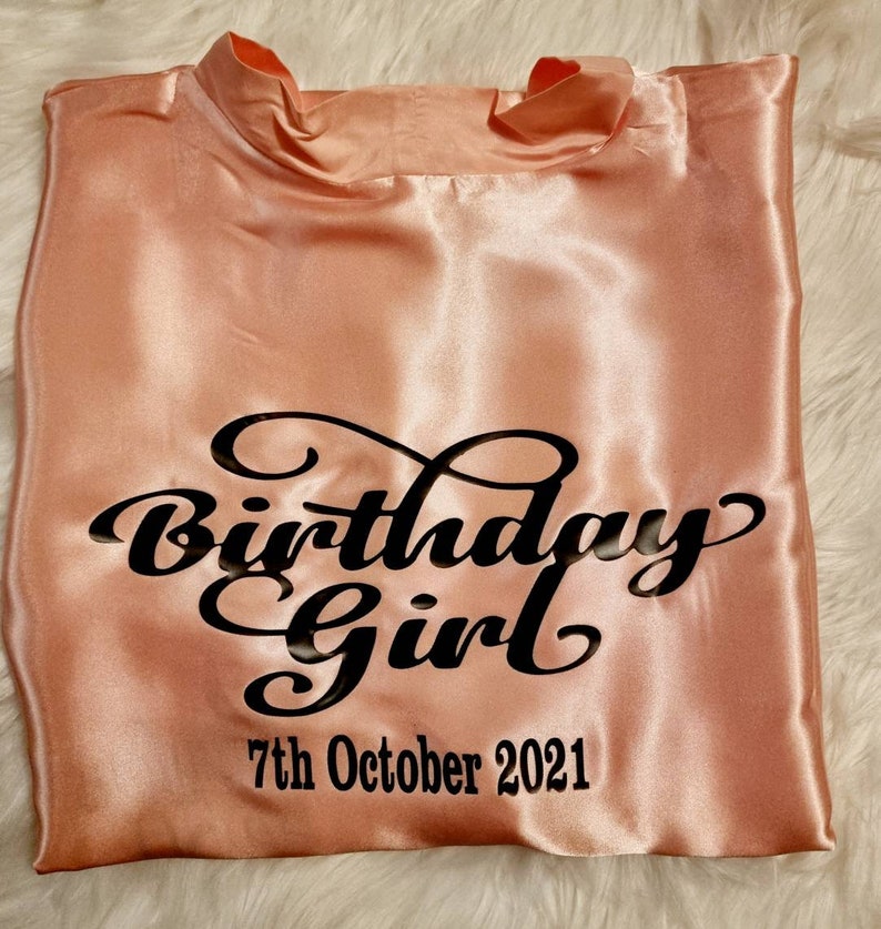 Personalised Special Birthday Ladies Satin Robe Dressing - Etsy UK
