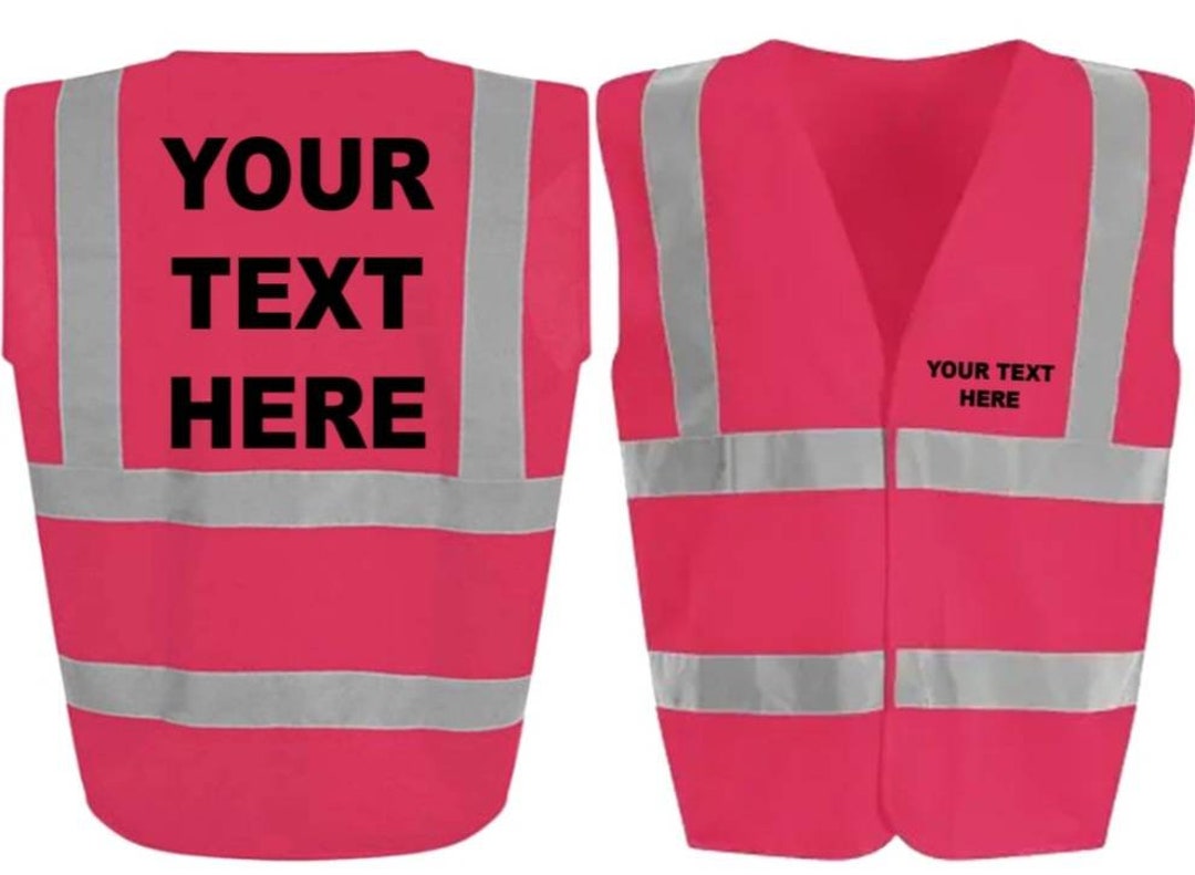 Personalized Kids Hi Vis Vest: Reflective Safety Crew Vest - Etsy