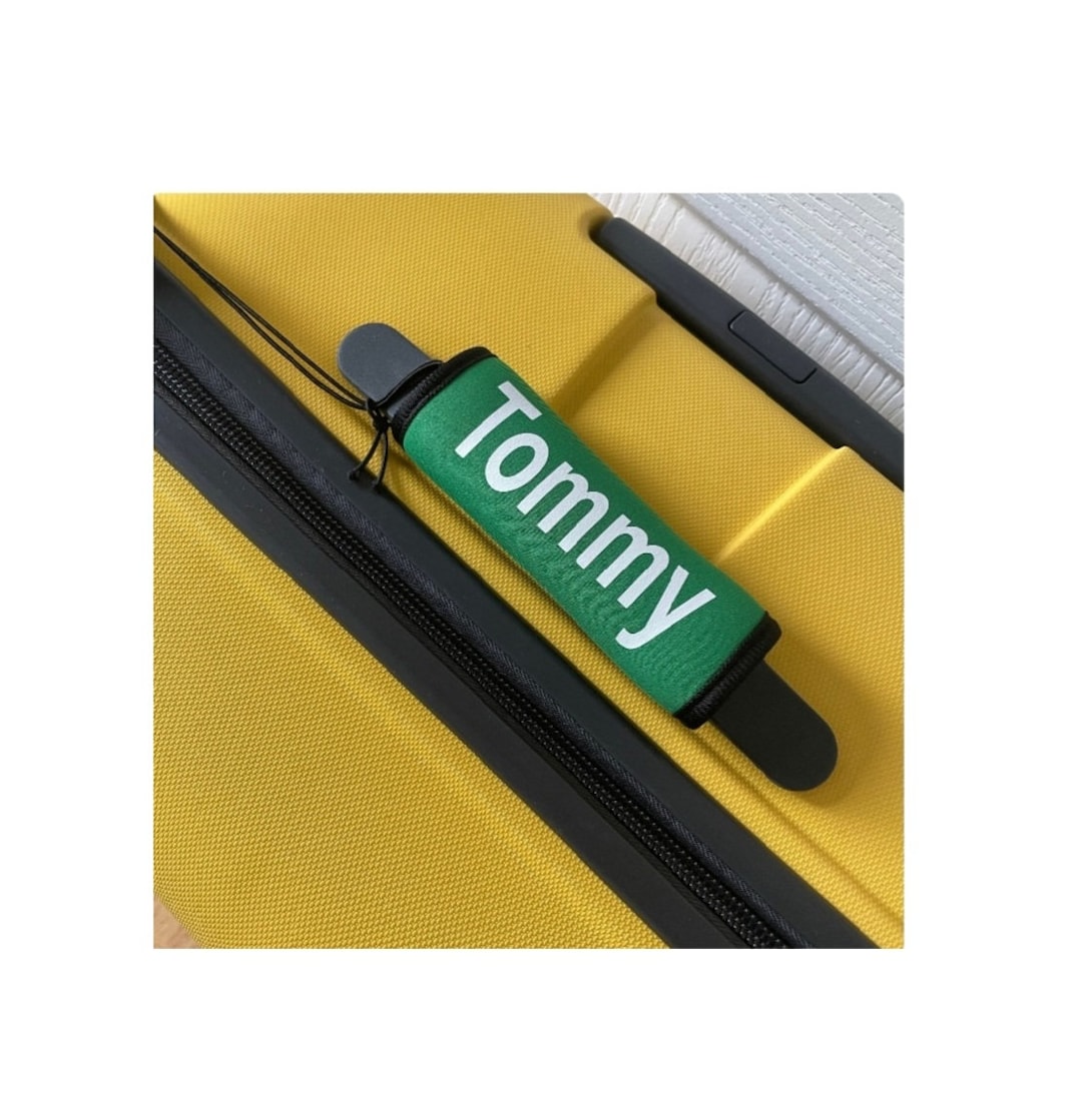 Personalized Neoprene Luggage Handle Wrap: Suitcase Identifier - Etsy