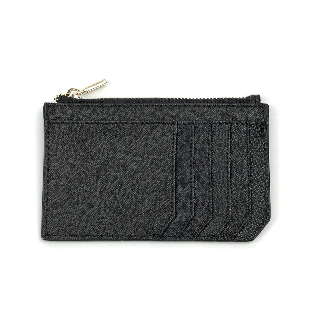 Leather Card Holder | Women's Wallet | Black Leather Card Holder - Etsy