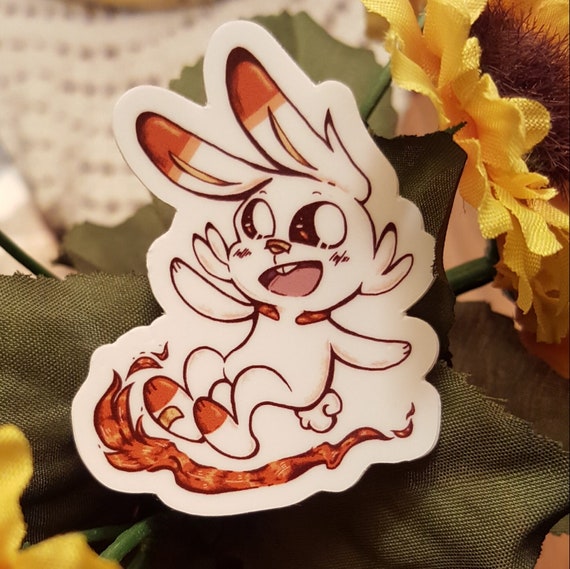Scorbunny Sticker durable Sticker - Etsy